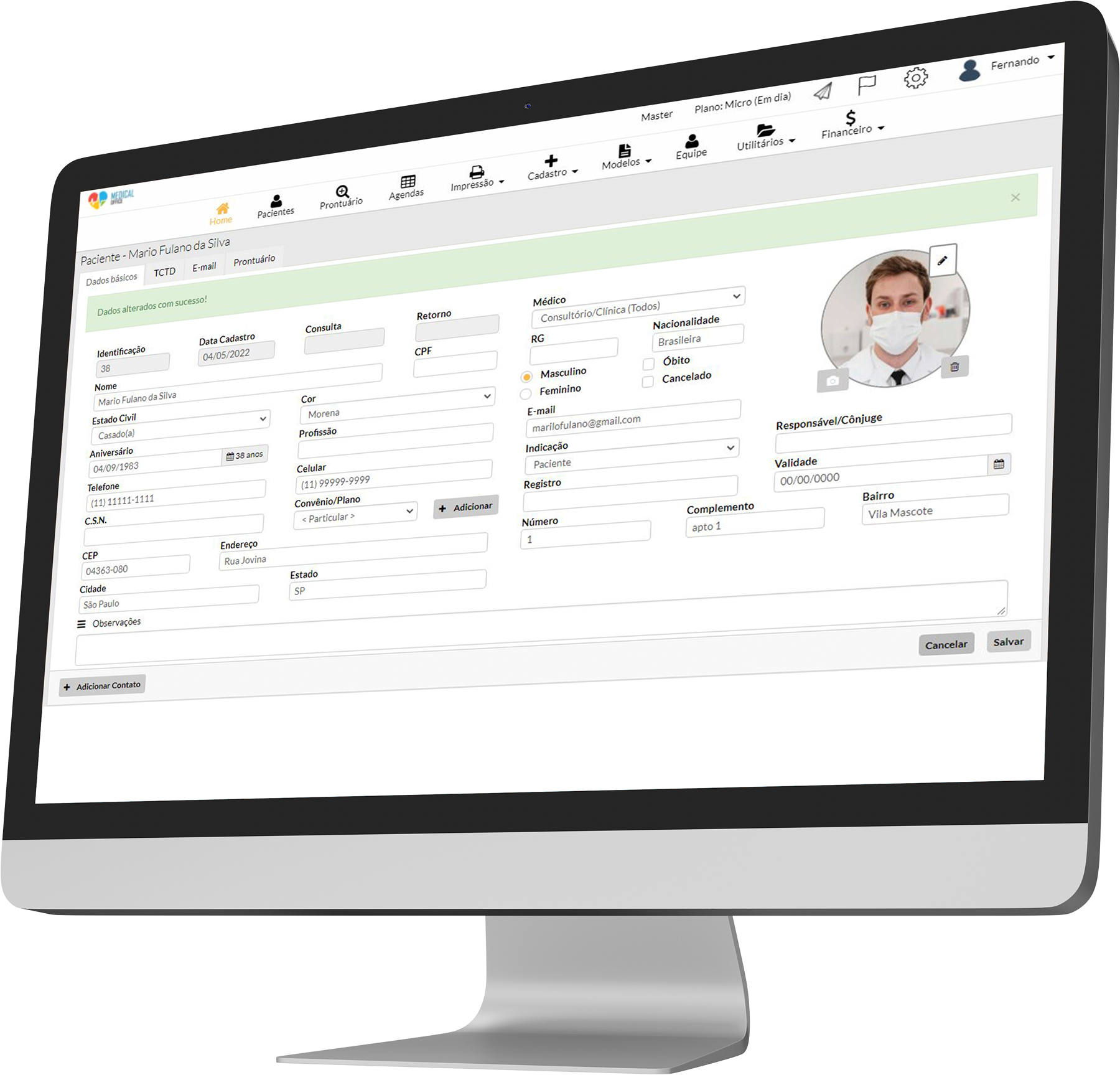 Principais Recursos - Medical Office